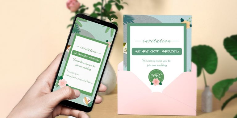 Custom NFC Wedding Invitation Card - Xinyetong